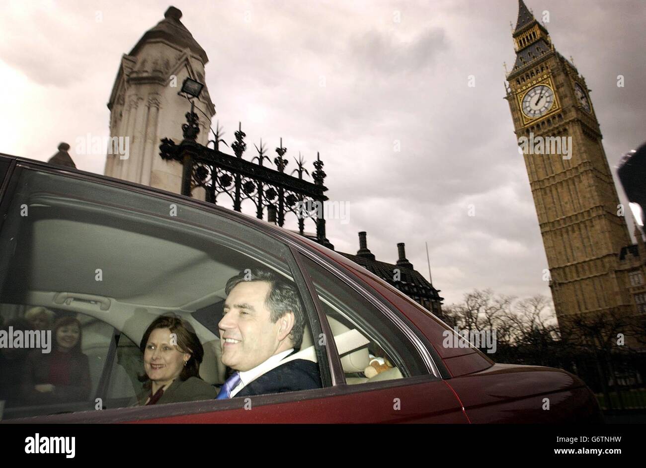 Politics in car with wife gordon brown hi-res stock photography and ...