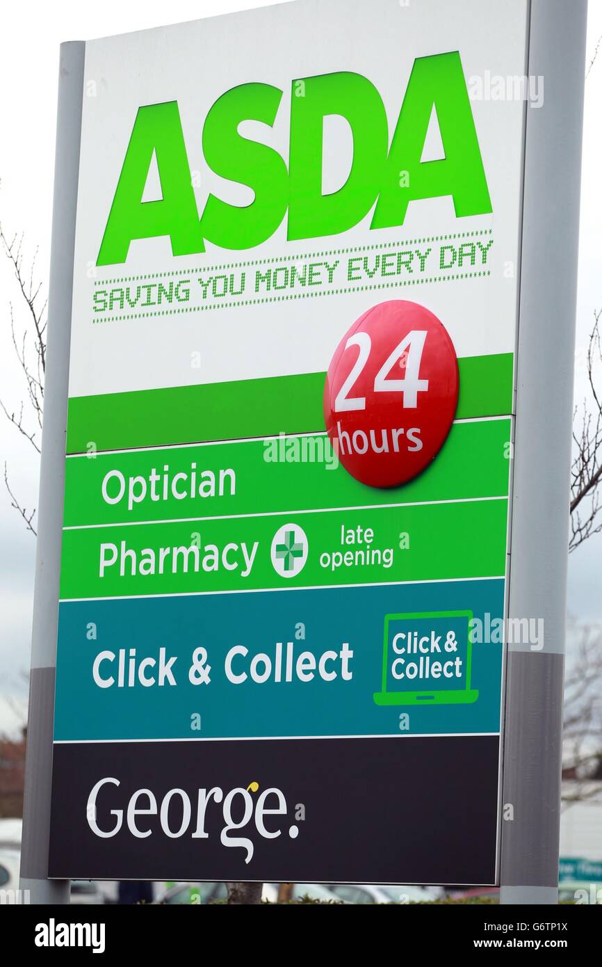 A sign at the asda store in leyton hi-res stock photography and images ...