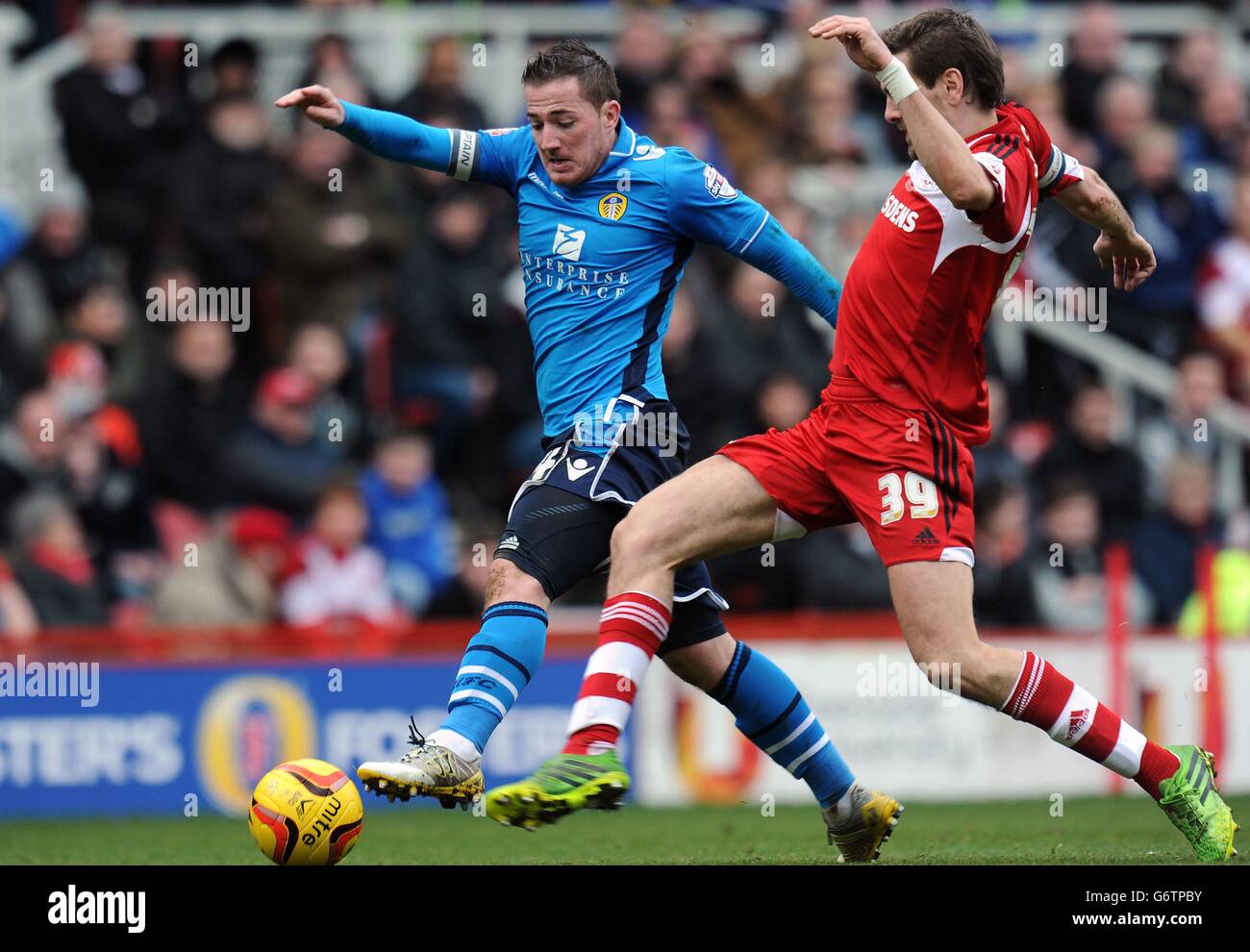 Leeds United's Ross Mccormack and Jonathan Woodgate during the Sky Bet ...