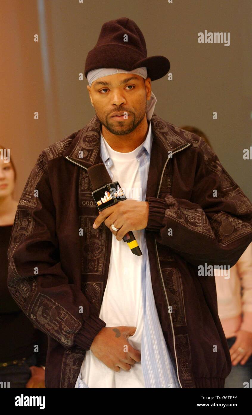 American artist Method Man during his guest appearance on MTV's TRL UK ...