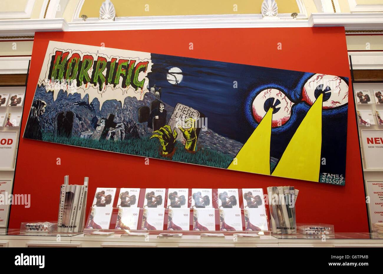 Artist James Jessop's piece, enititled 'Horrific' on display as part of ...