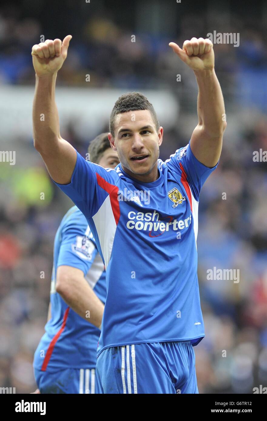 Hull City's Jake Livermore celebrates his goal to make it 4-0 during ...