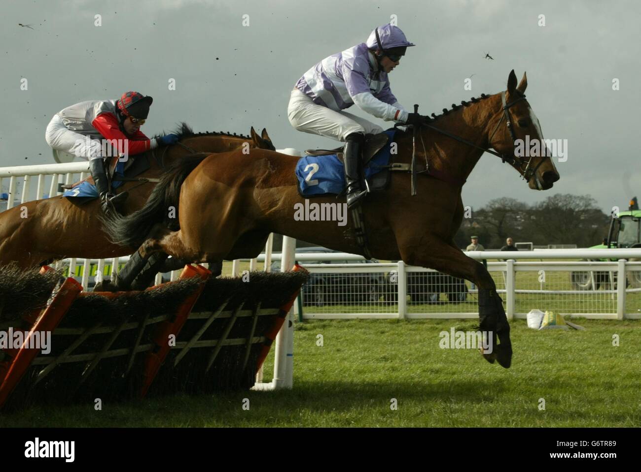 Jockey. Lazerito riden by Sam Thomas at Warwick, Sunday March 14 2004 ...