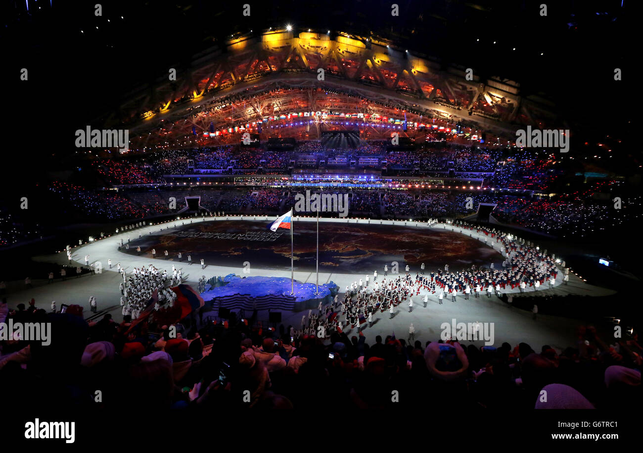 Sochi winter olympics opening ceremony hi-res stock photography and ...