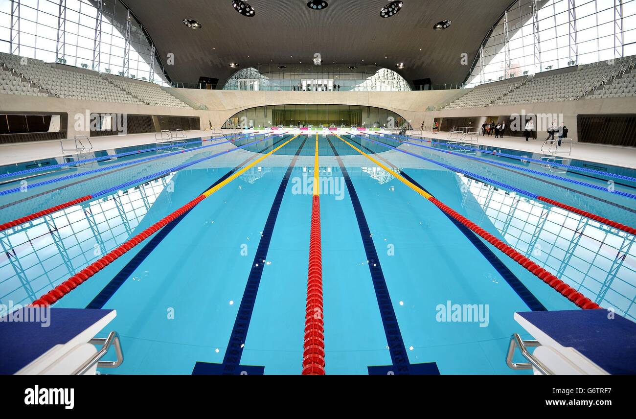 Opening of the London Aquatics Centre Stock Photo - Alamy
