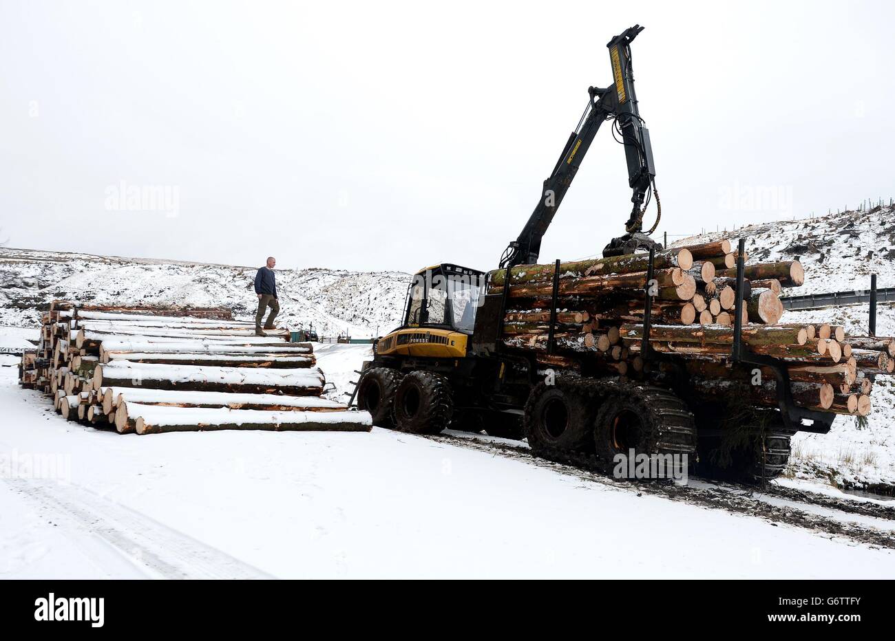 Winter weather Feb 11th Stock Photo - Alamy