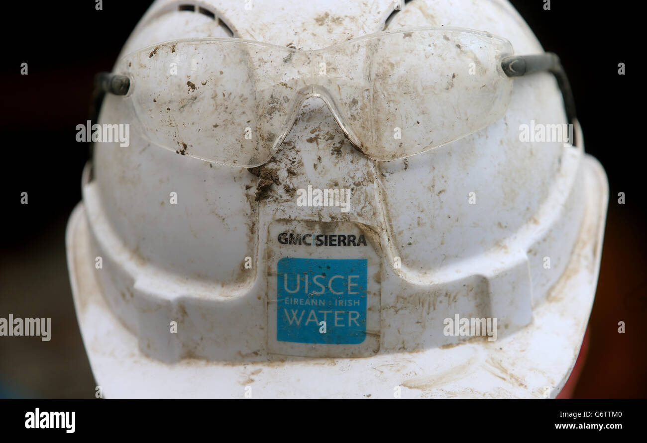 Irish water meter stock Stock Photo - Alamy