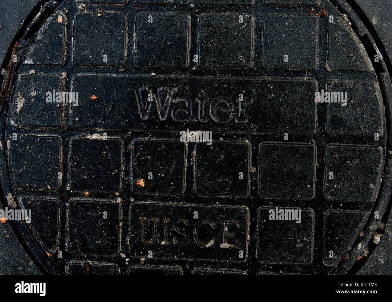 Irish water meter stock Stock Photo - Alamy