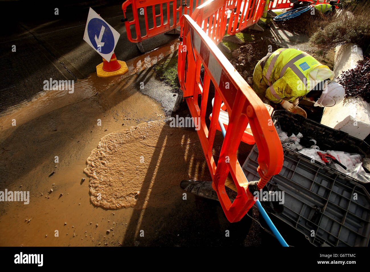 A GMC|Sierra worker during water meter installations in Glasnevin ...