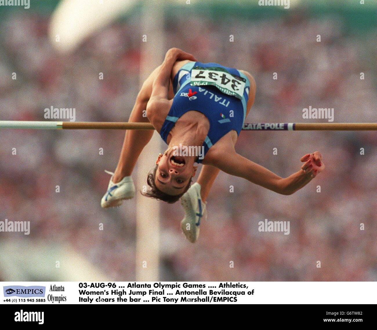 Atlanta Olympic Games .... Athletics, Women's High Jump Final Stock ...