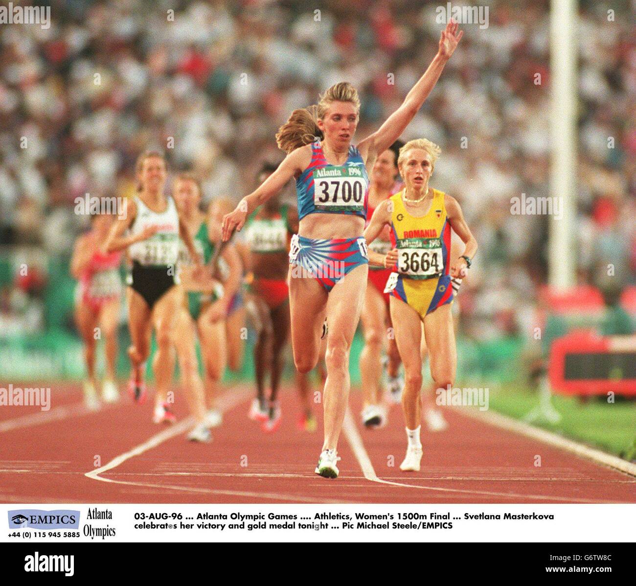 1500m final svetlana masterkova celebrates her victory gold medal ...