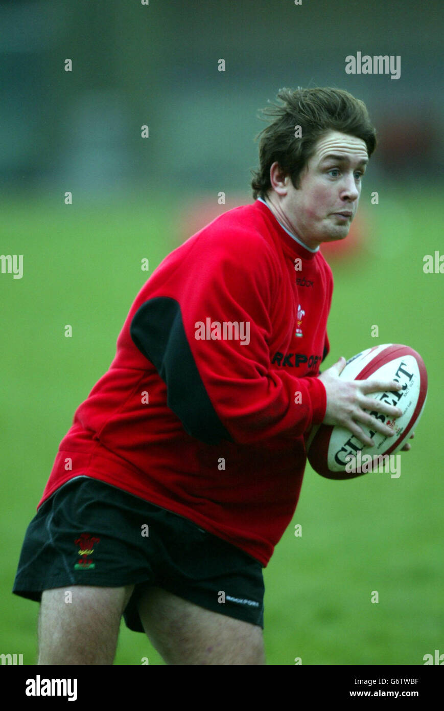 Shane Williams Wales Rugby Training Stock Photo - Alamy