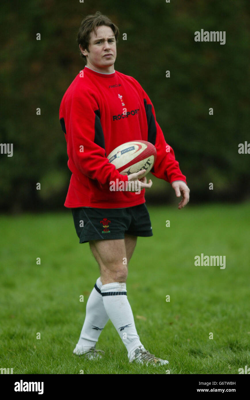 Shane Williams Wales Rugby Training Stock Photo - Alamy