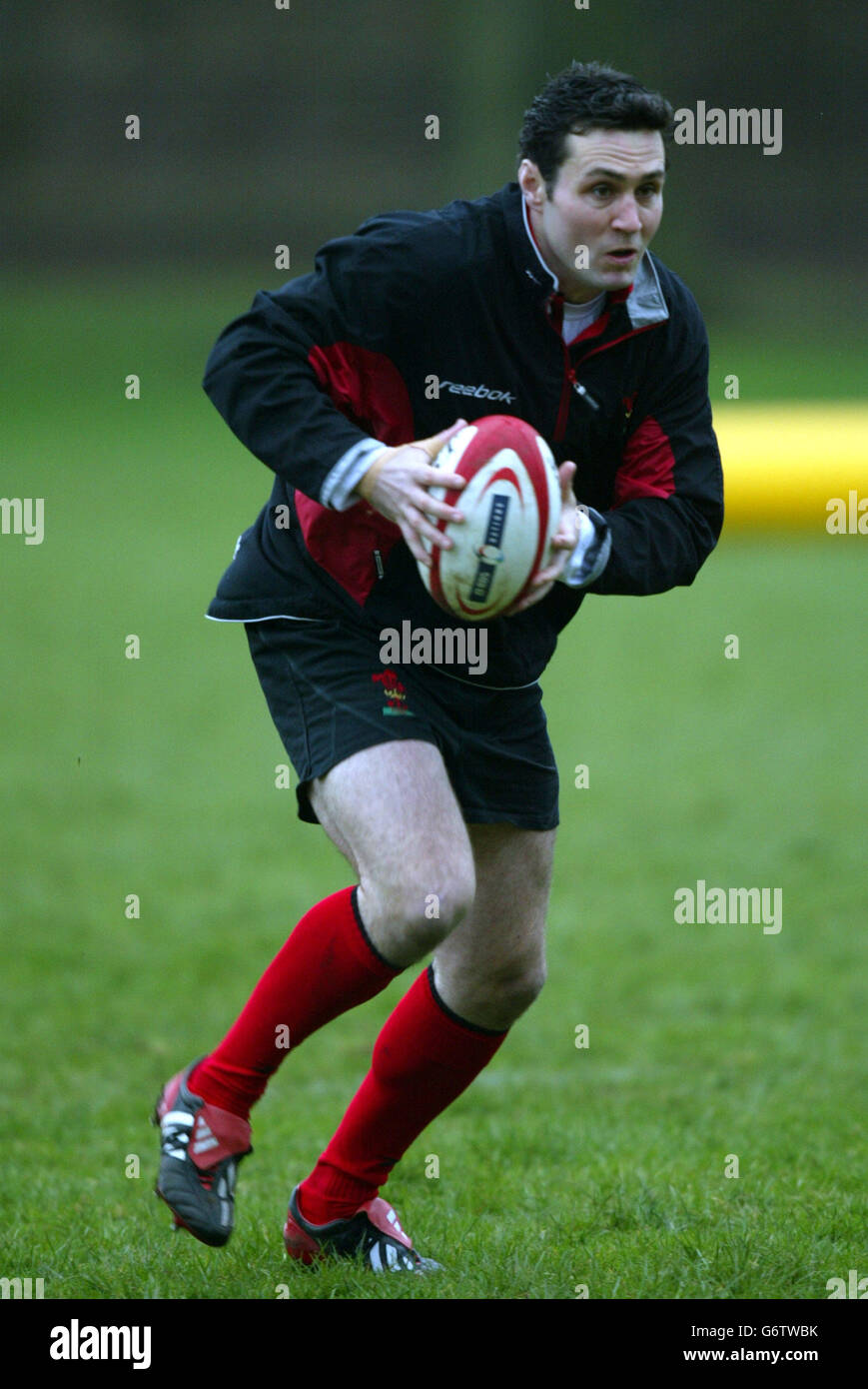 Stephen Jones Wales Rugby Training Stock Photo - Alamy
