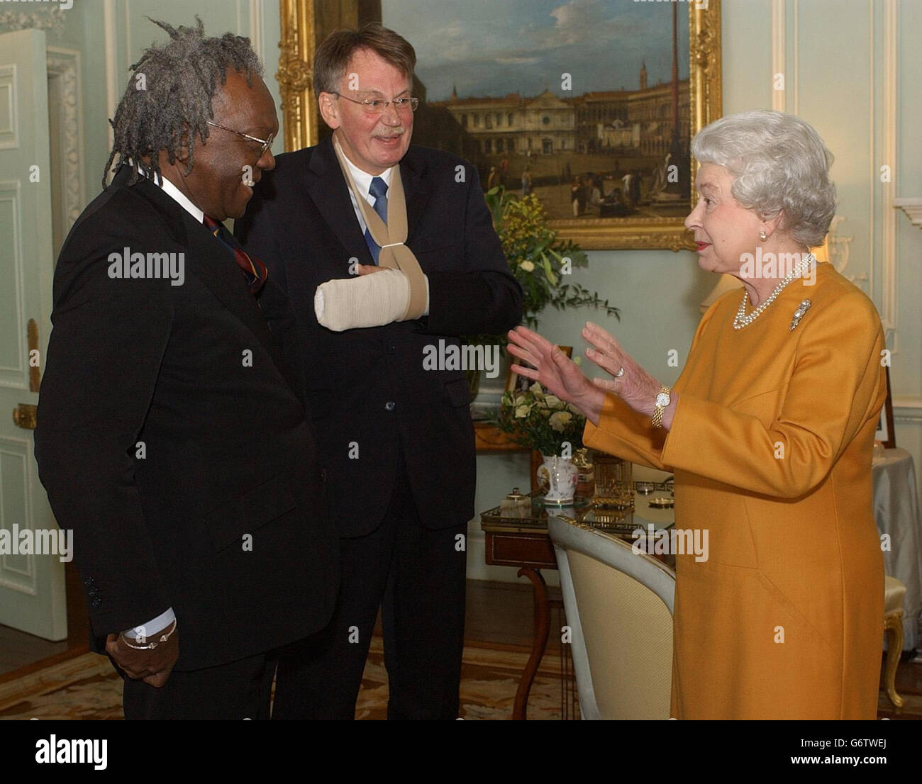 Queen Receives Austin C. Clarke Stock Photo - Alamy