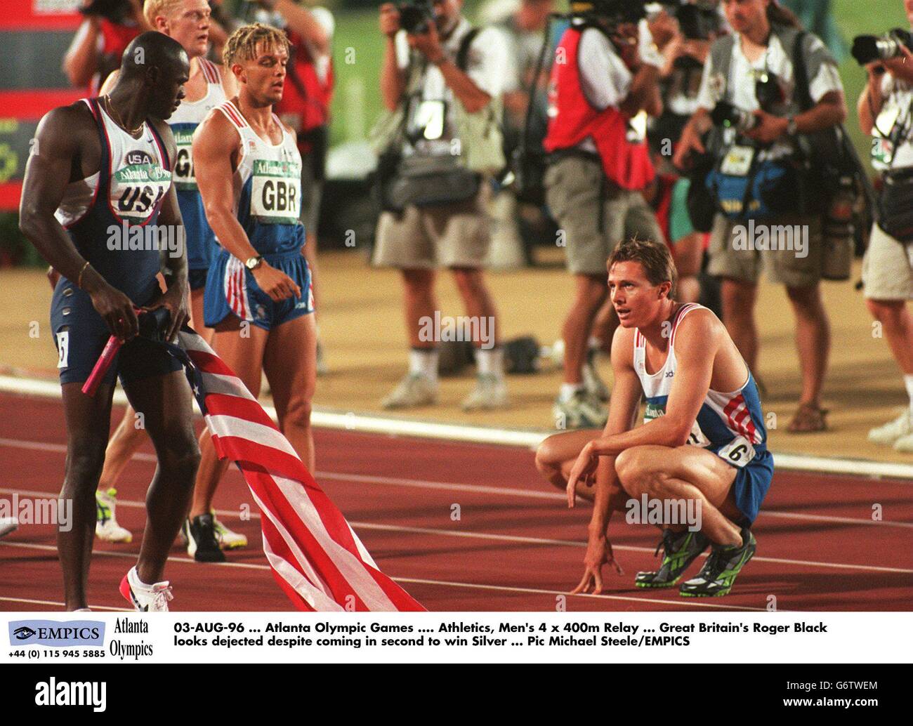 Atlanta Olympic Games .... Athletics, Men's 4 x 400m Relay Stock Photo ...