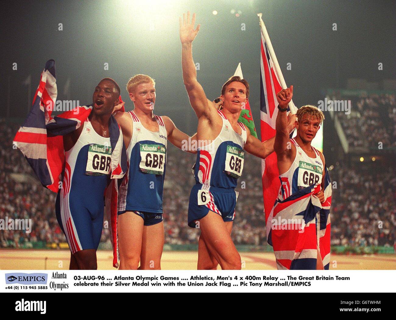 Atlanta Olympic Games .... Athletics, Men's 4 x 400m Relay Stock Photo ...