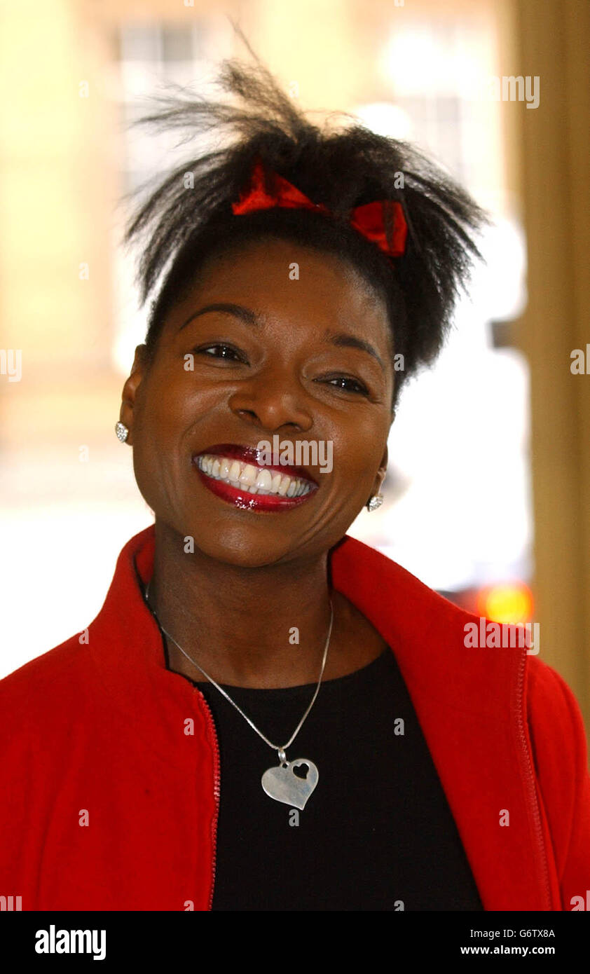 Floella benjamin arrives at reception held at buckingham palace hi-res ...