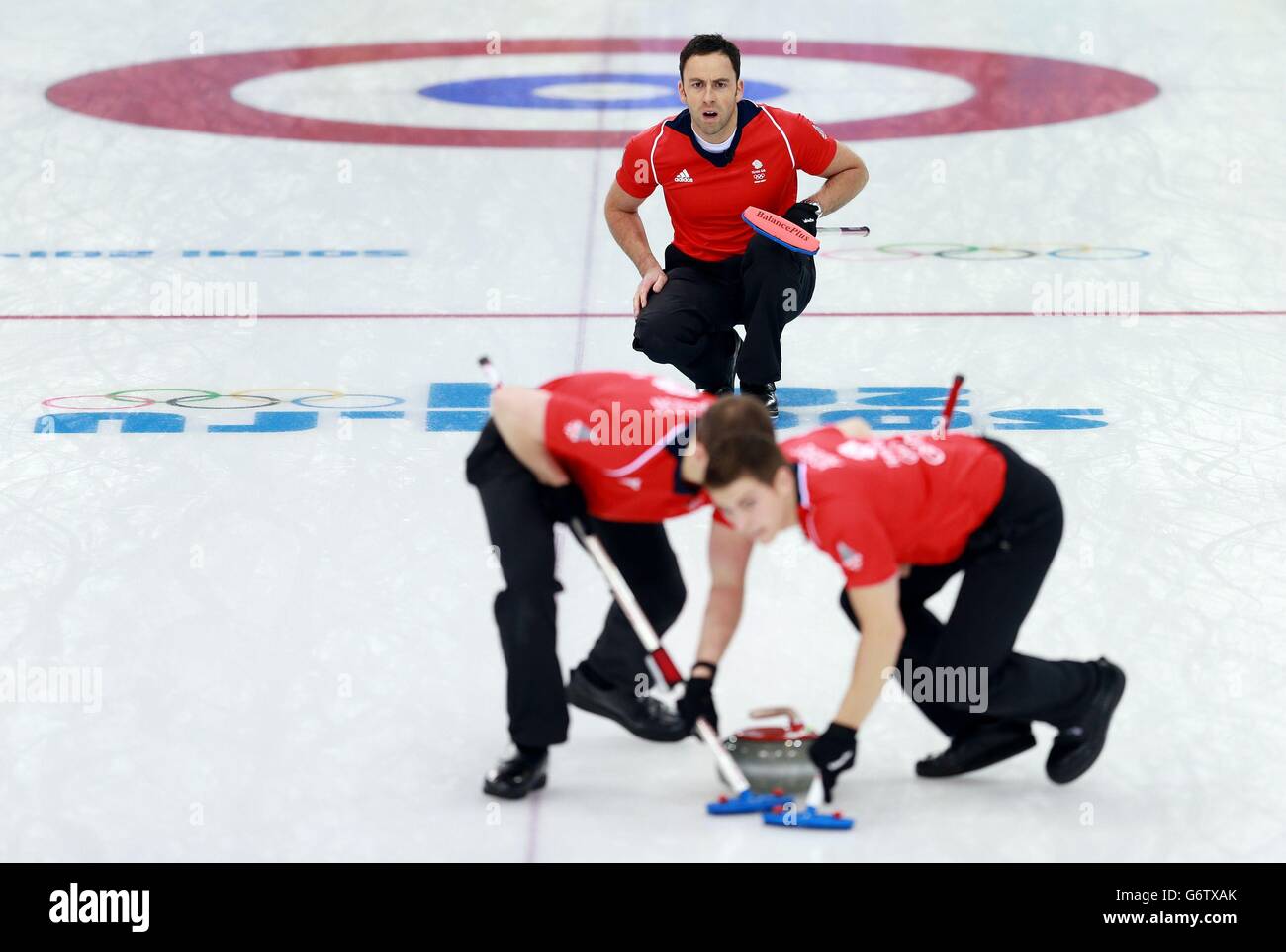 Great Britain's David Murdoch in the Mens Curling competition during ...