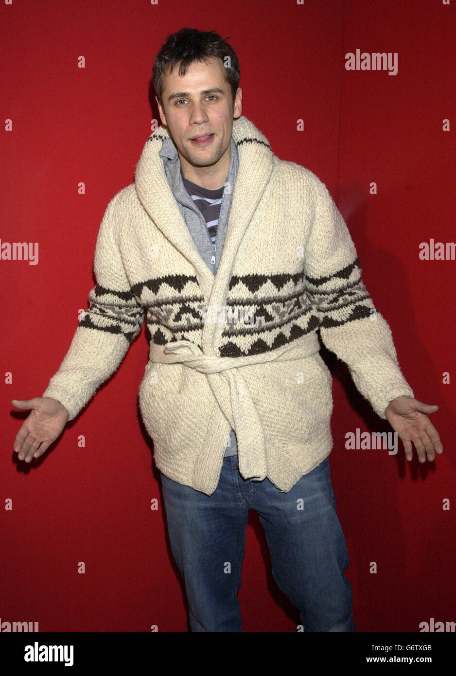 TV presenter Richard Bacon arrives for the aftershow party at Trap ...