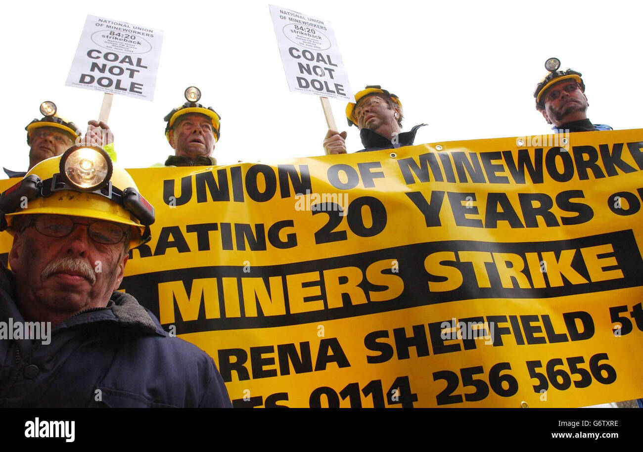 Anniversay of the Miner's Strike Stock Photo - Alamy