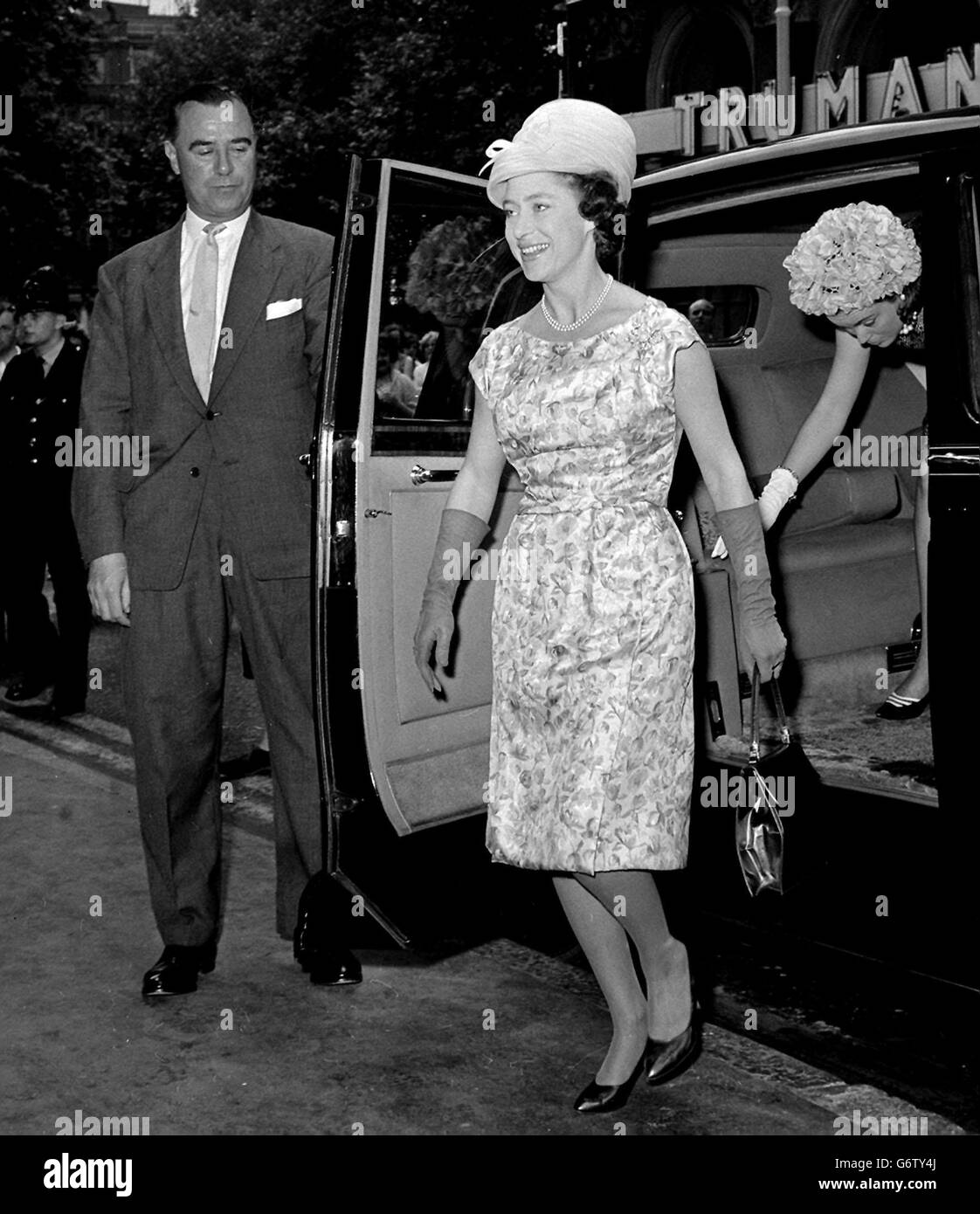 Princess Margaret arrives at Victory House Stock Photo - Alamy
