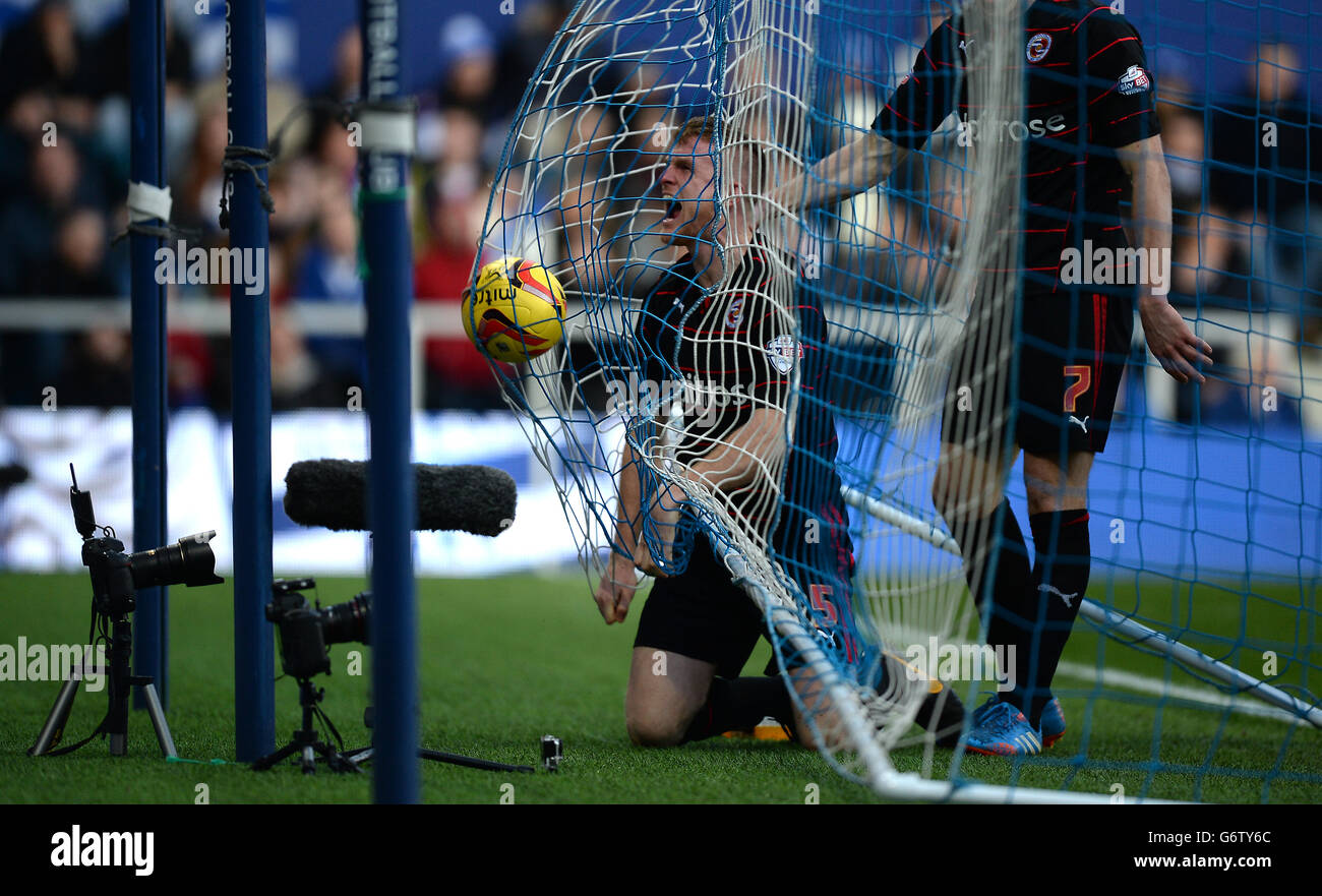 Reading's Alex Pearce celebrates scoring his side's second goal of the ...