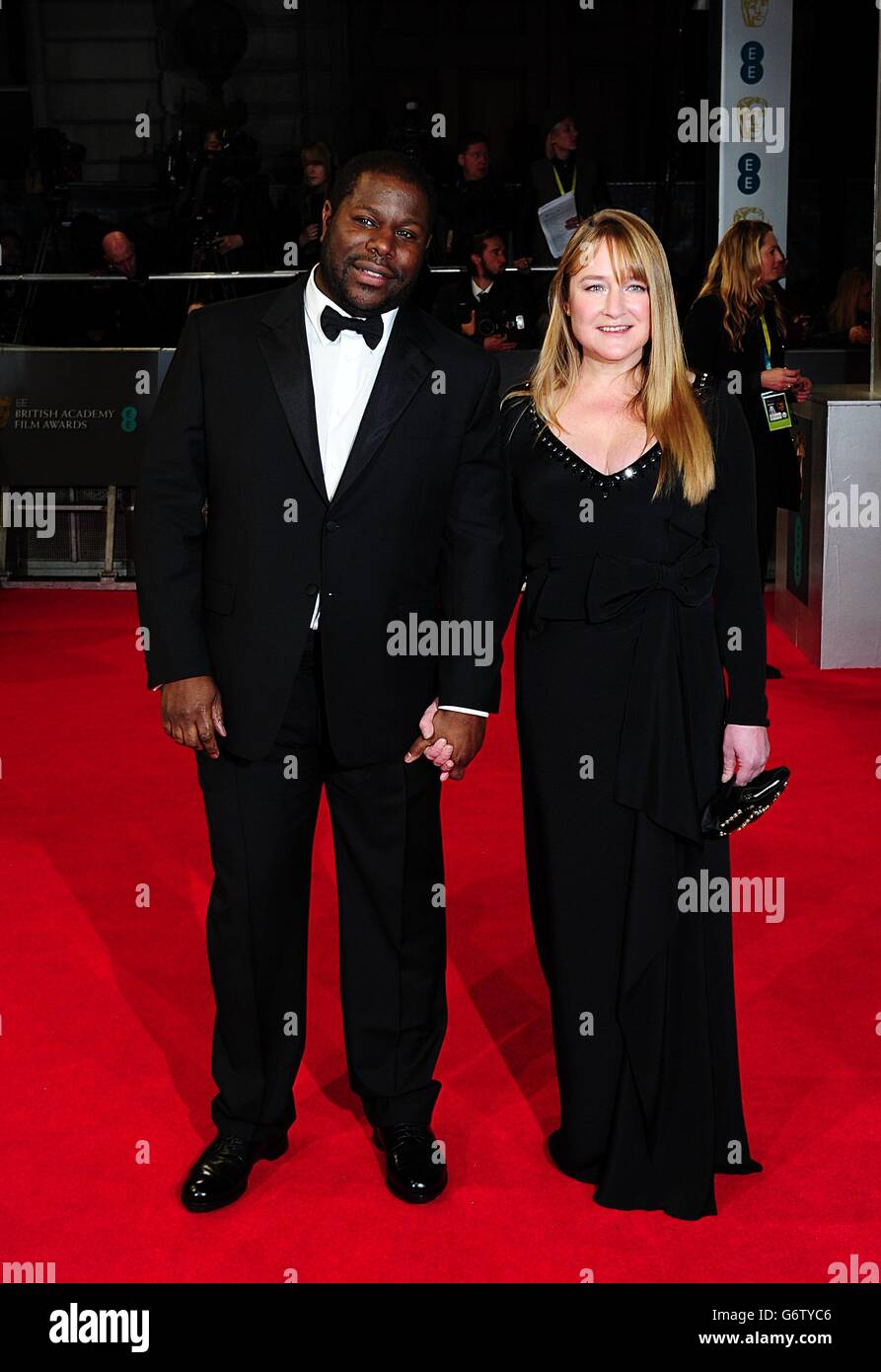 Steve McQueen and Bianca Stigter arriving at The EE British Academy ...