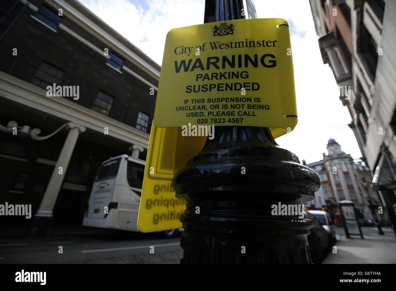 Parking bay suspended hi-res stock photography and images - Alamy