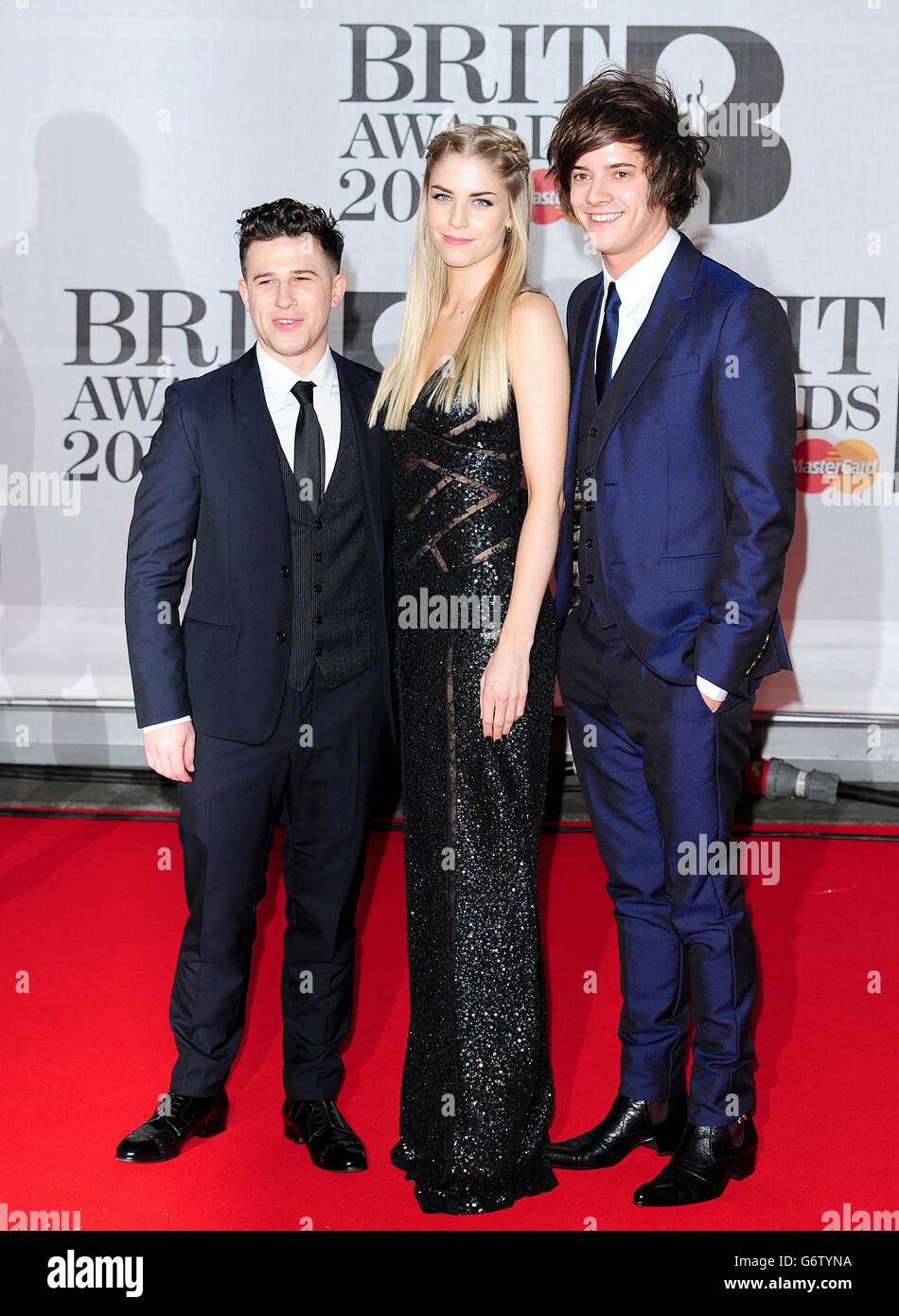 Hannah Reid, Dan Rothman and Dot Major of London Grammar arriving for ...