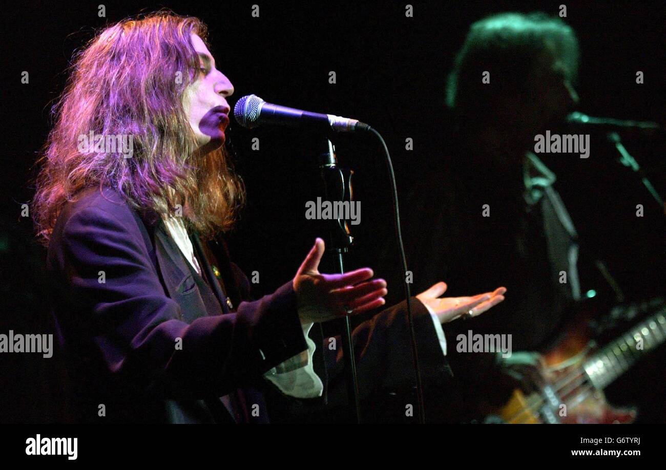 American singer-songwriter Patti Smith performs live on stage at the ...