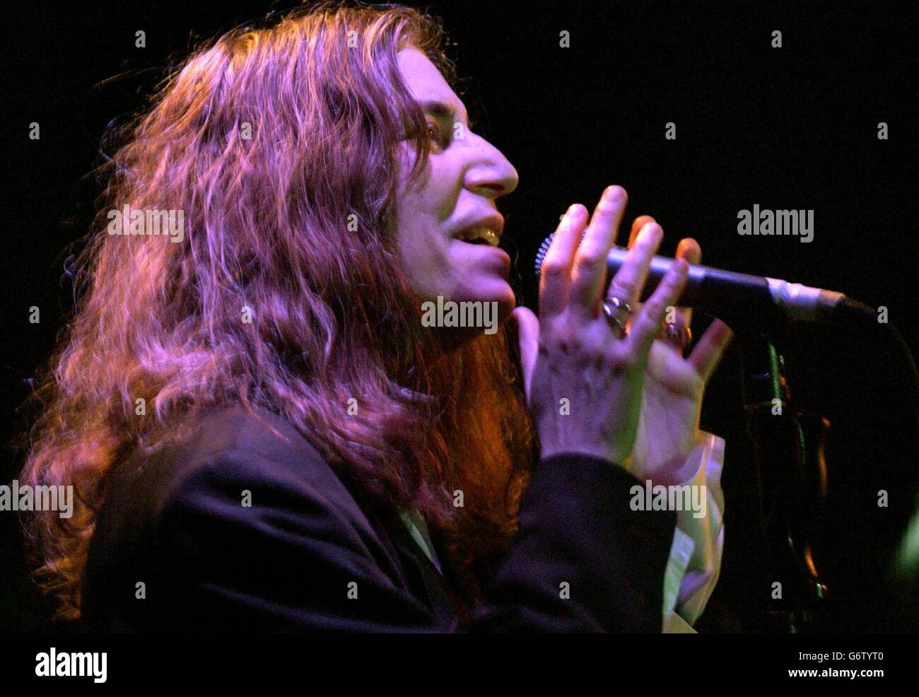 American singer-songwriter Patti Smith performs live on stage at the ...
