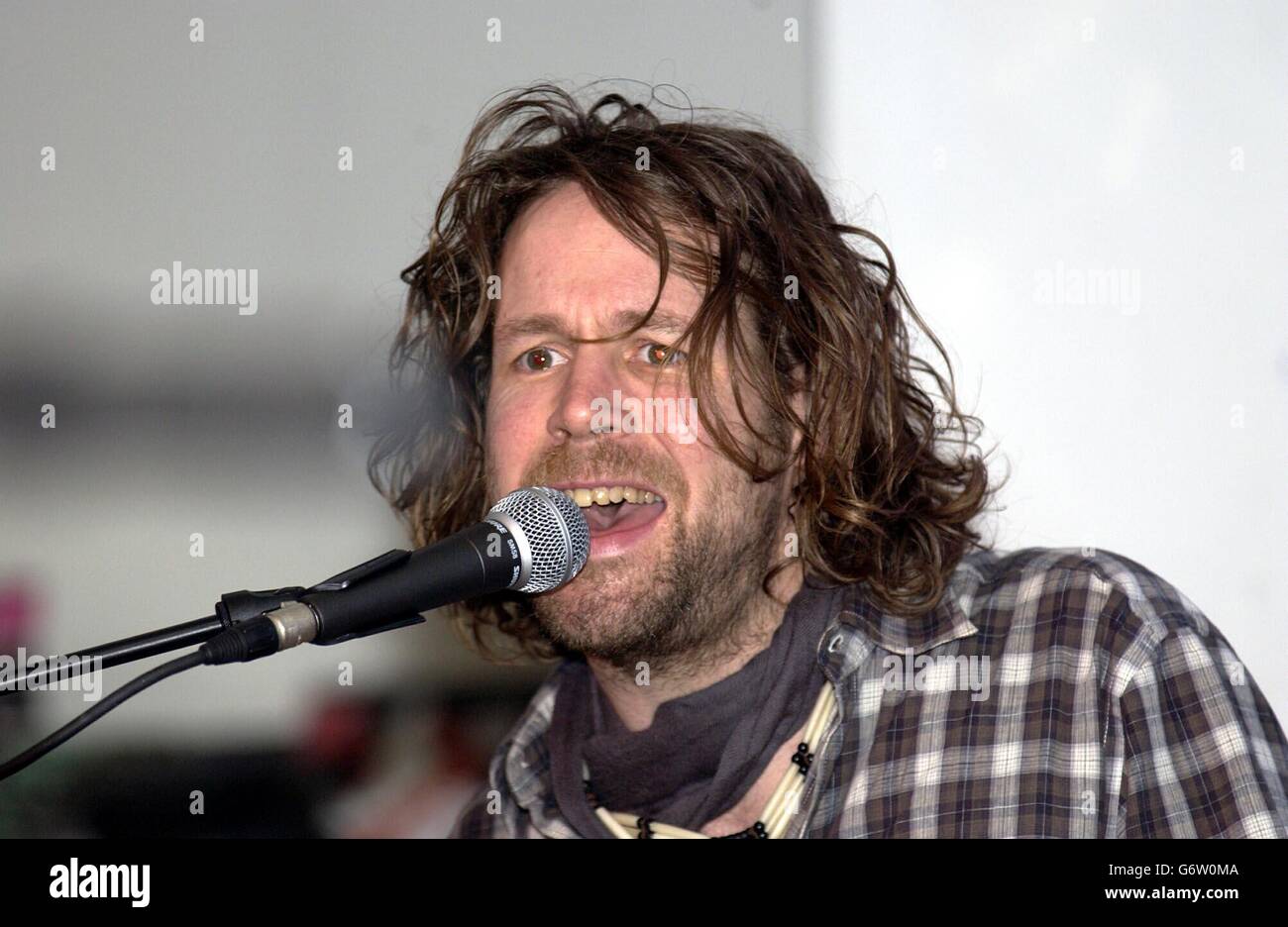Acclaimed Irish band Hothouse Flowers' frontman Liam O'Maonlai during a ...