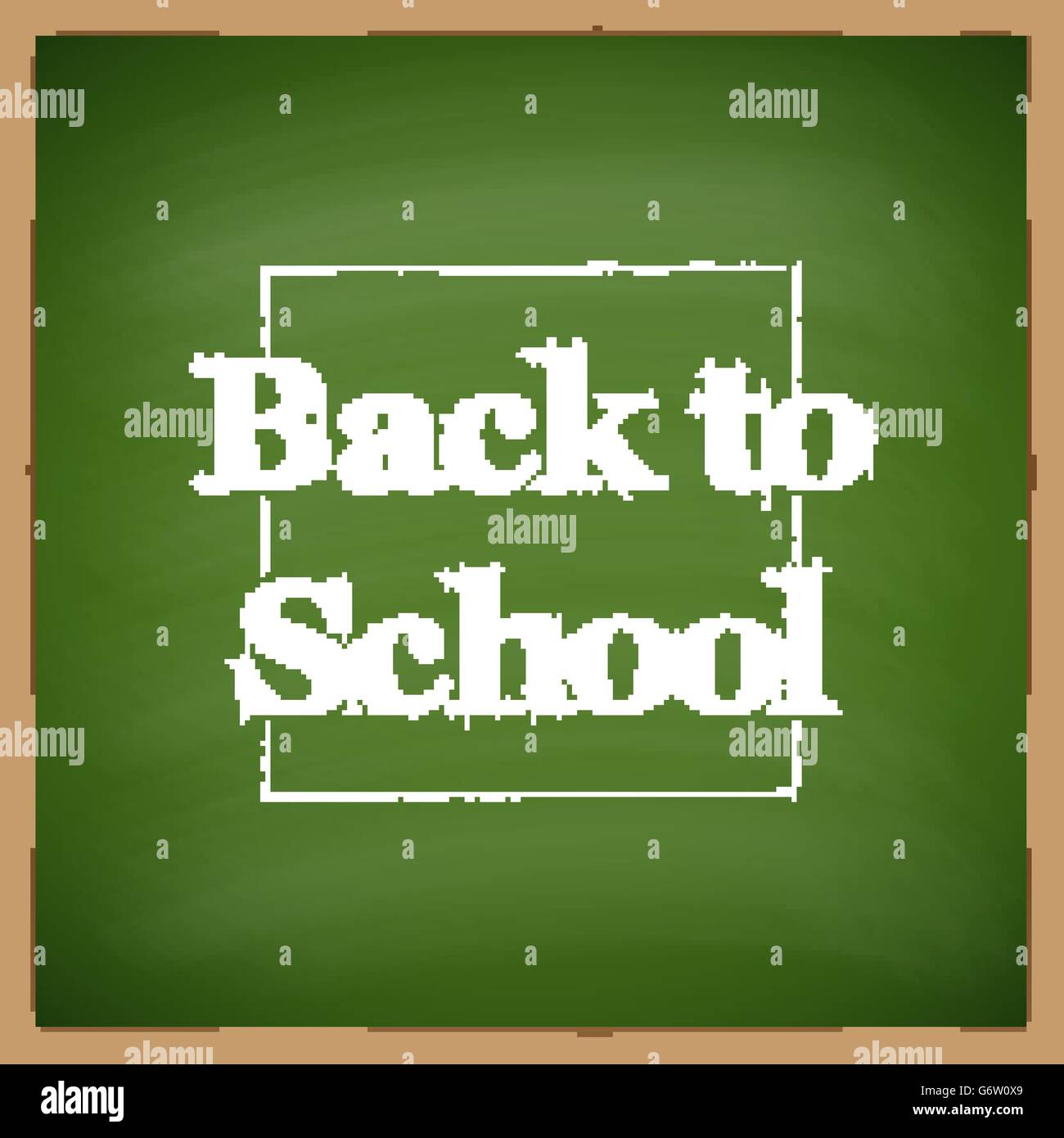 Back school written on blackboard Stock Vector Images - Alamy