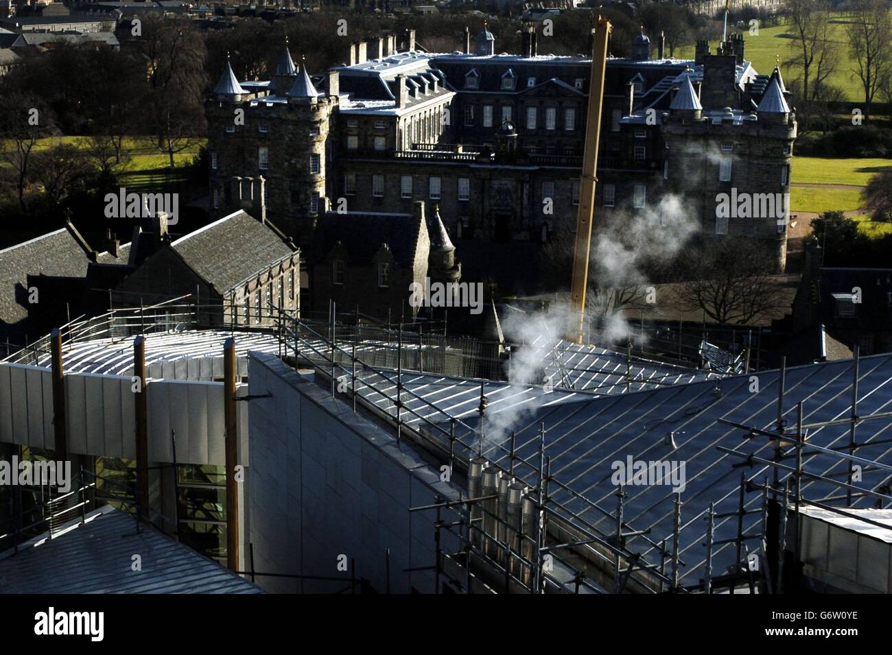 Scottish parliament holyrood from above hi-res stock photography and ...