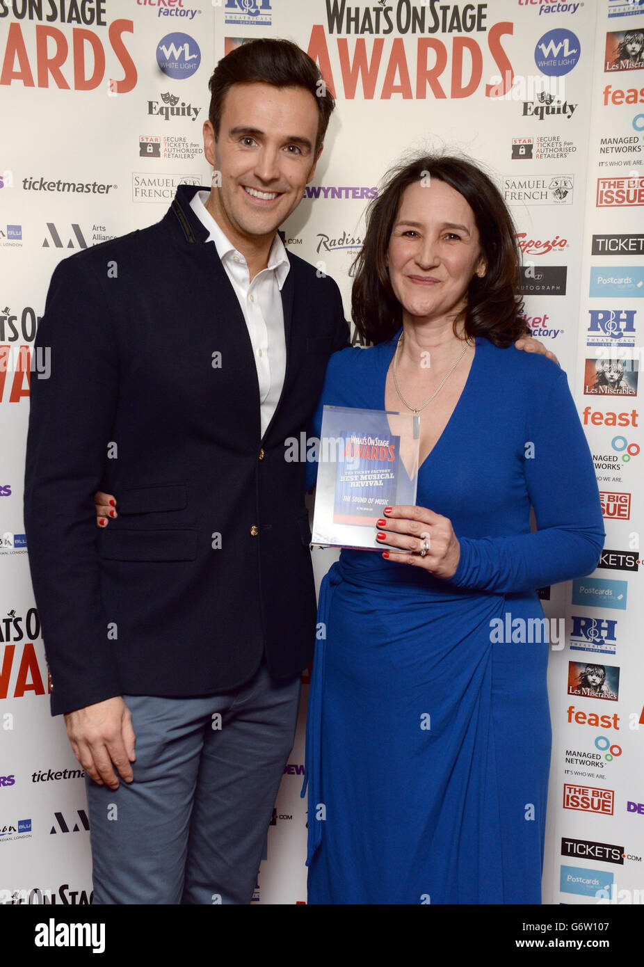 Rachel Kavanagh collects the award for Best Musical revival from ...