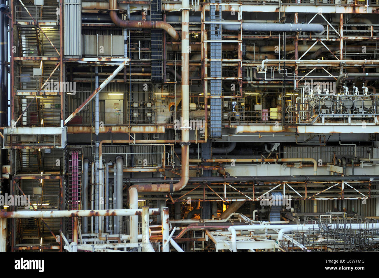 A view of part of the BP Etap platform (Eastern Trough Area Project) in ...