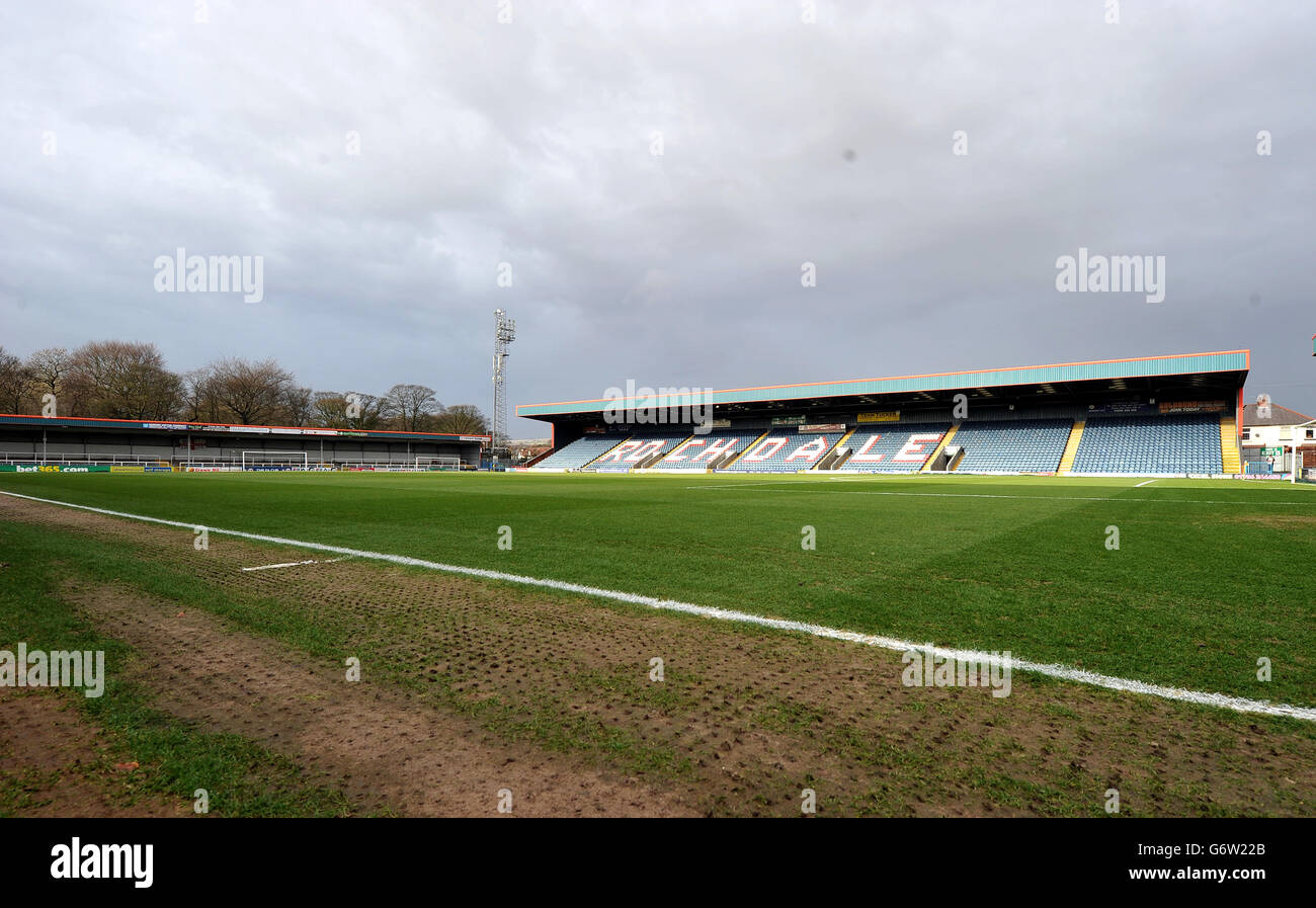 General view of rochdales spotland stadium hi-res stock photography and ...