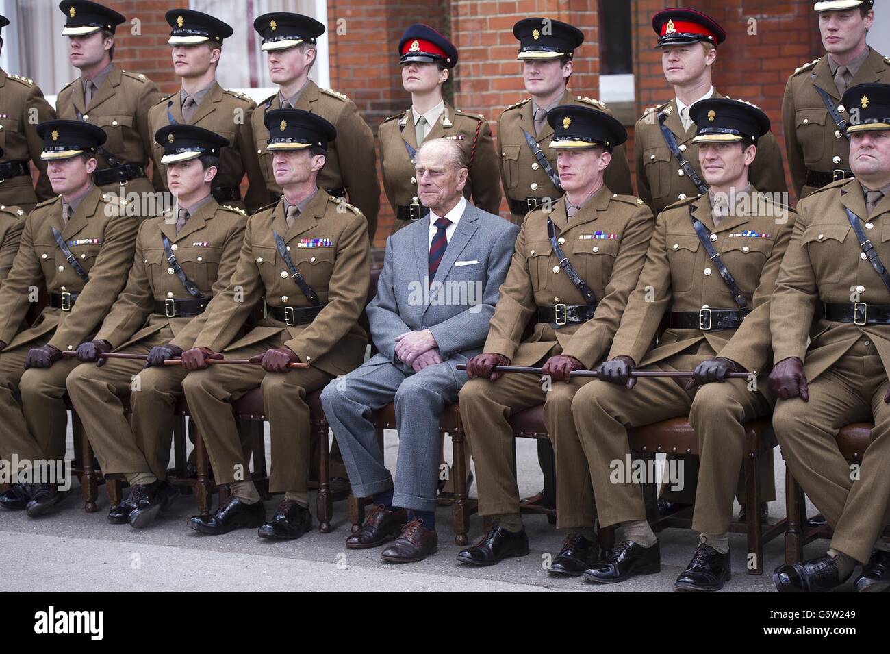 Royal visit to Lille Barracks Stock Photo - Alamy