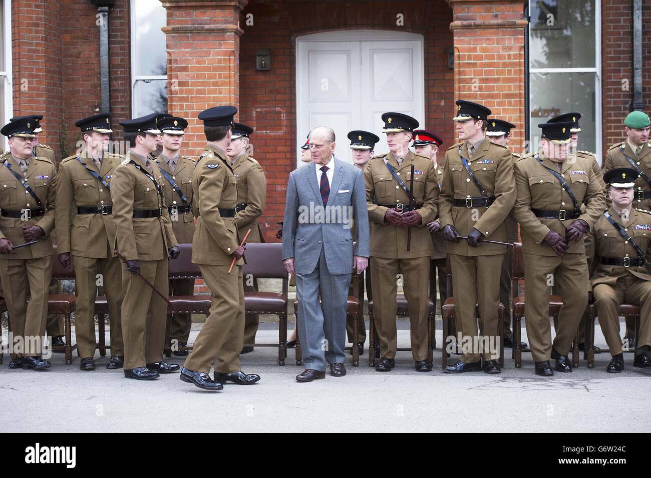 Royal visit to Lille Barracks Stock Photo - Alamy
