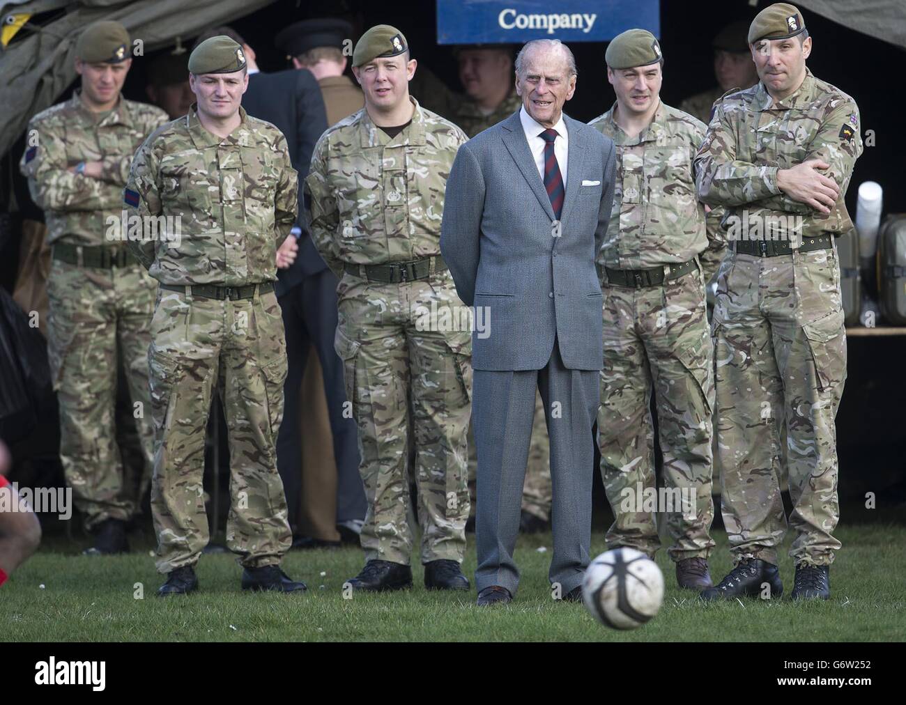 Royal visit to Lille Barracks Stock Photo - Alamy