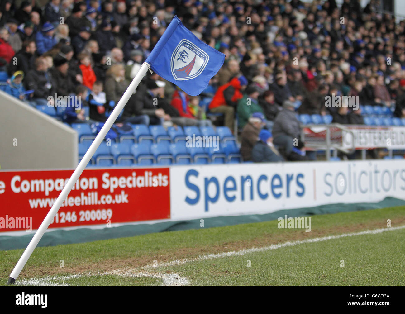 Corner flag at chesterfield hi-res stock photography and images - Alamy