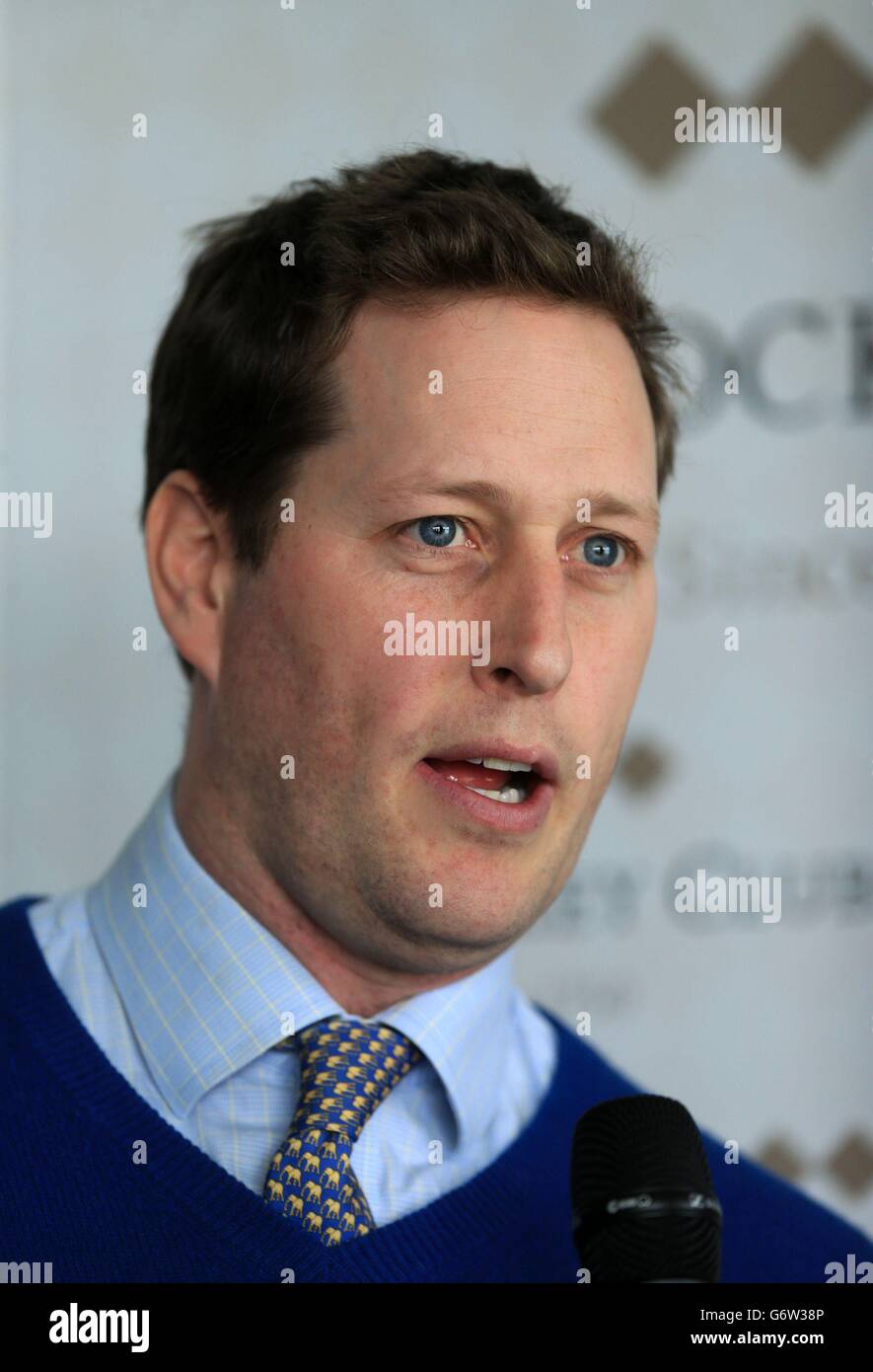 Trainer Charlie Longsdon during a press conference at Cheltenham ...