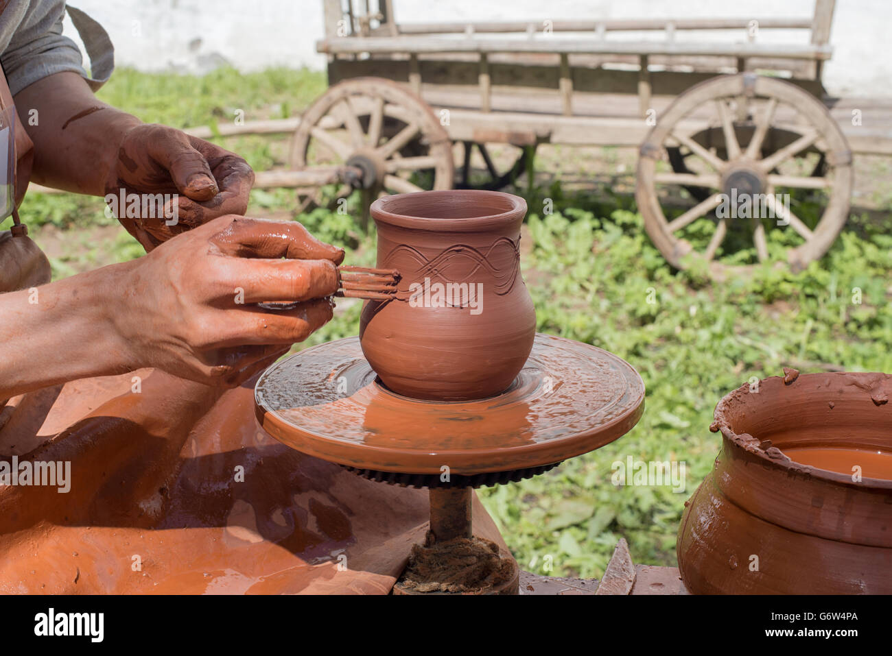 hand made pottery Stock Photo - Alamy