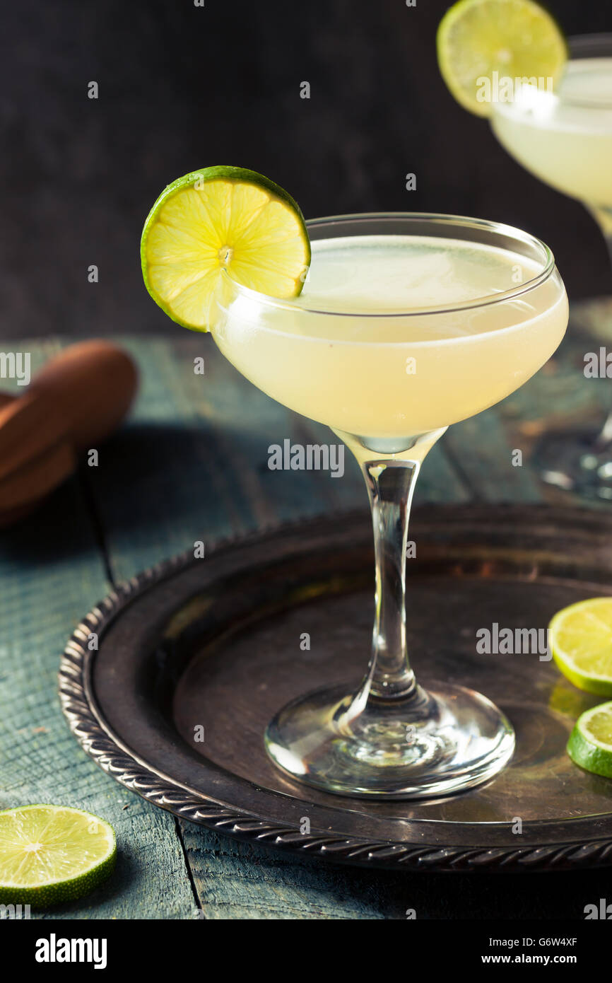 Classic Lime Daiquiri Cocktail with a Garnish Stock Photo - Alamy