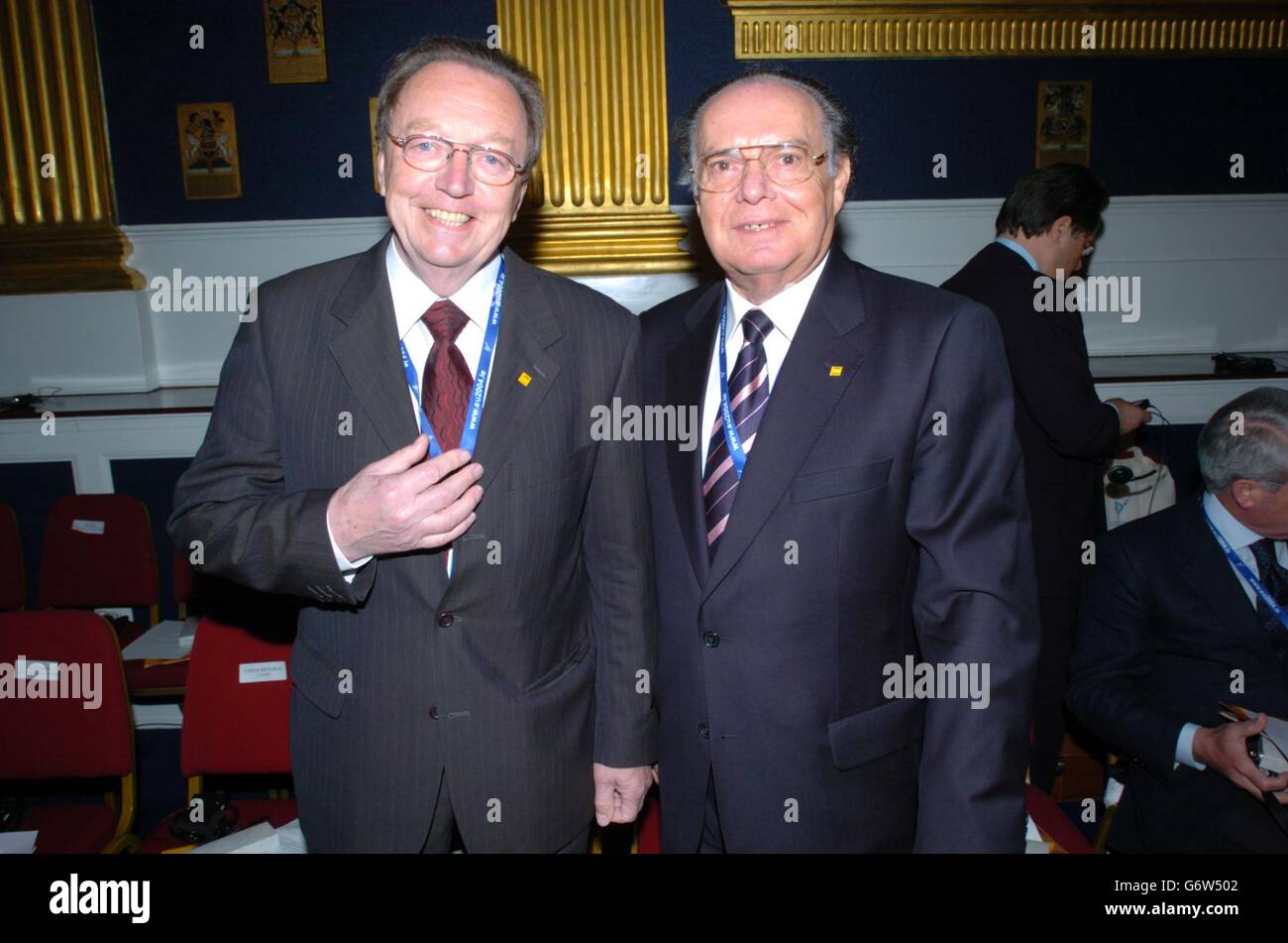 Dr erhard oehm l from adac with his colleague hi-res stock photography ...