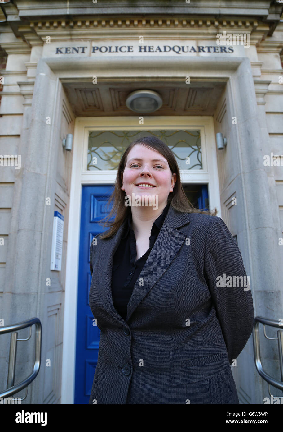 Poses outside kent police headquarters in maidstone hi-res stock ...