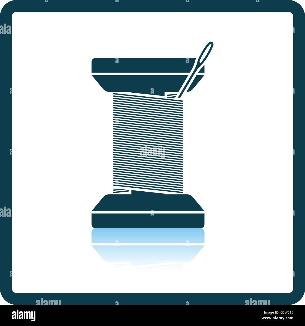 Cotton reel illustration Stock Vector Images - Alamy