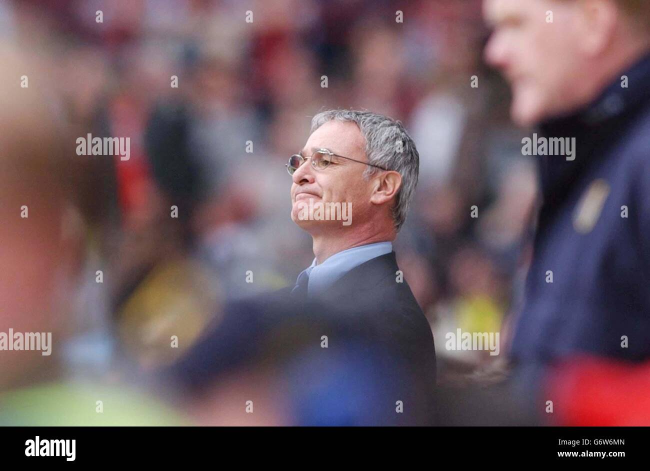 Chelsea manager Claudio Ranieri during the Barclaycard Premiership ...