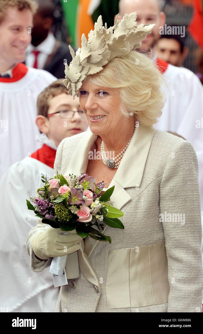 Commonwealth day service in westminster in central london hi-res stock ...